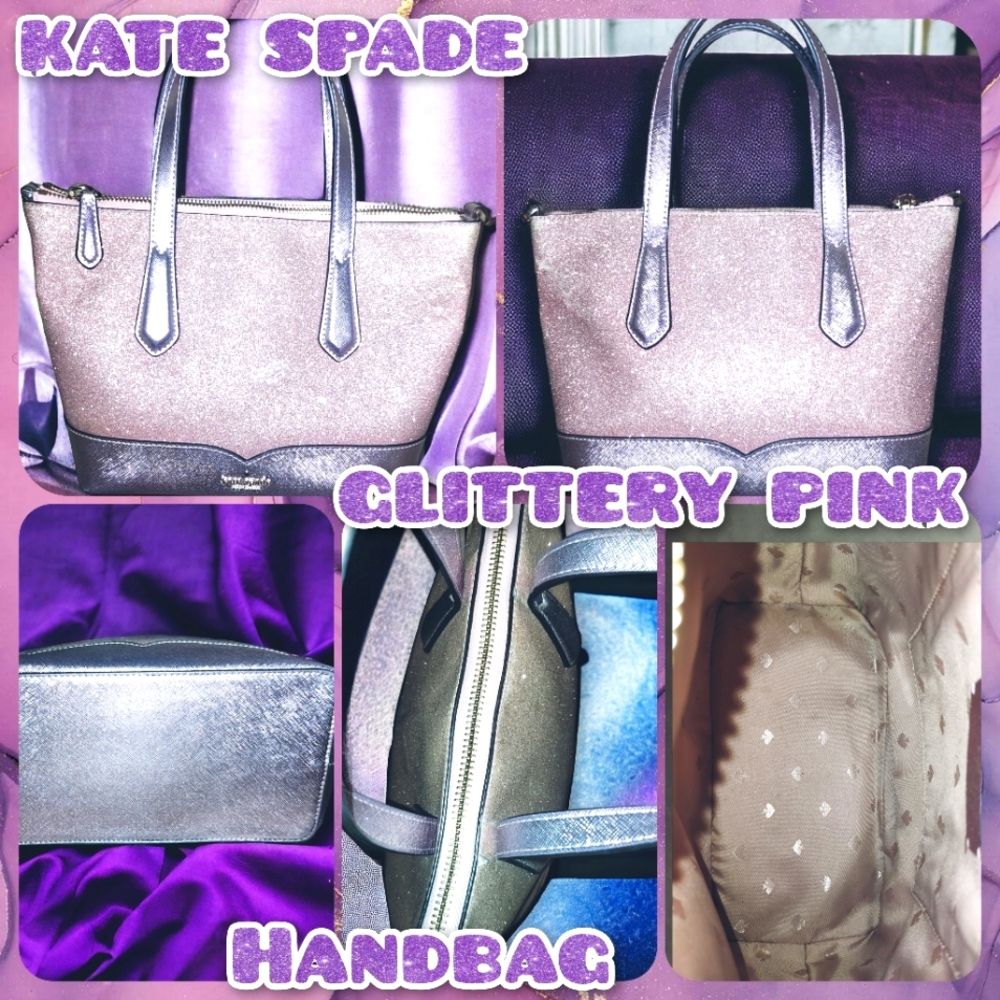 Kate Spade Limited Edition Lola Glitter Pink Bag - Gem